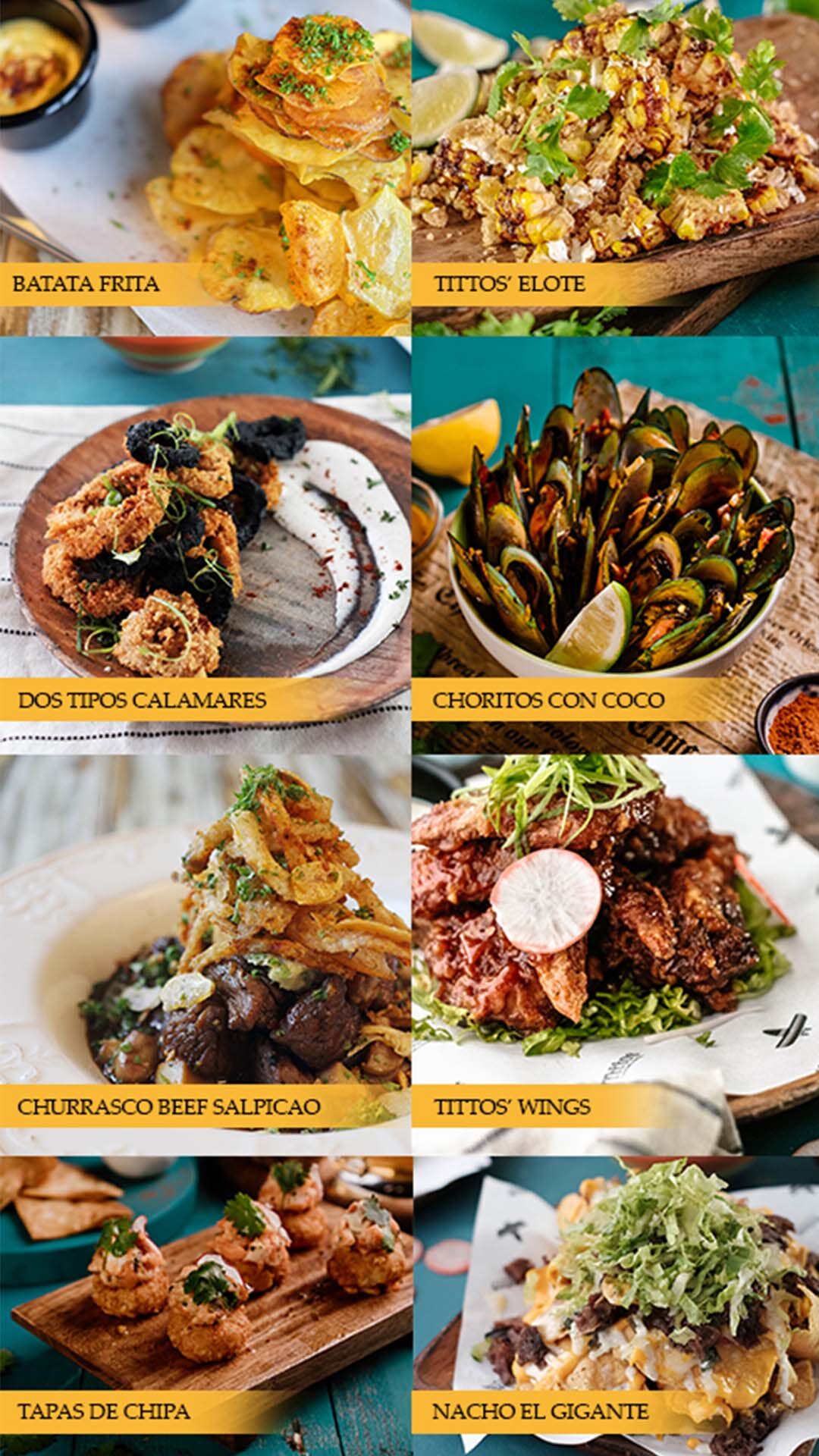 Menu - Tittos Latin BBQ & Brew